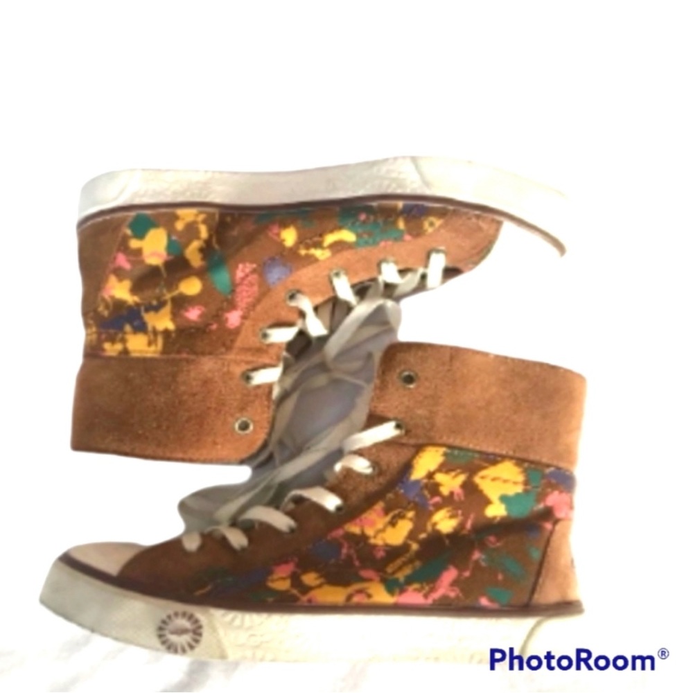 Ugg Chestnut Hightop Paint Splatter Sneaker Boots Siz… - Gem